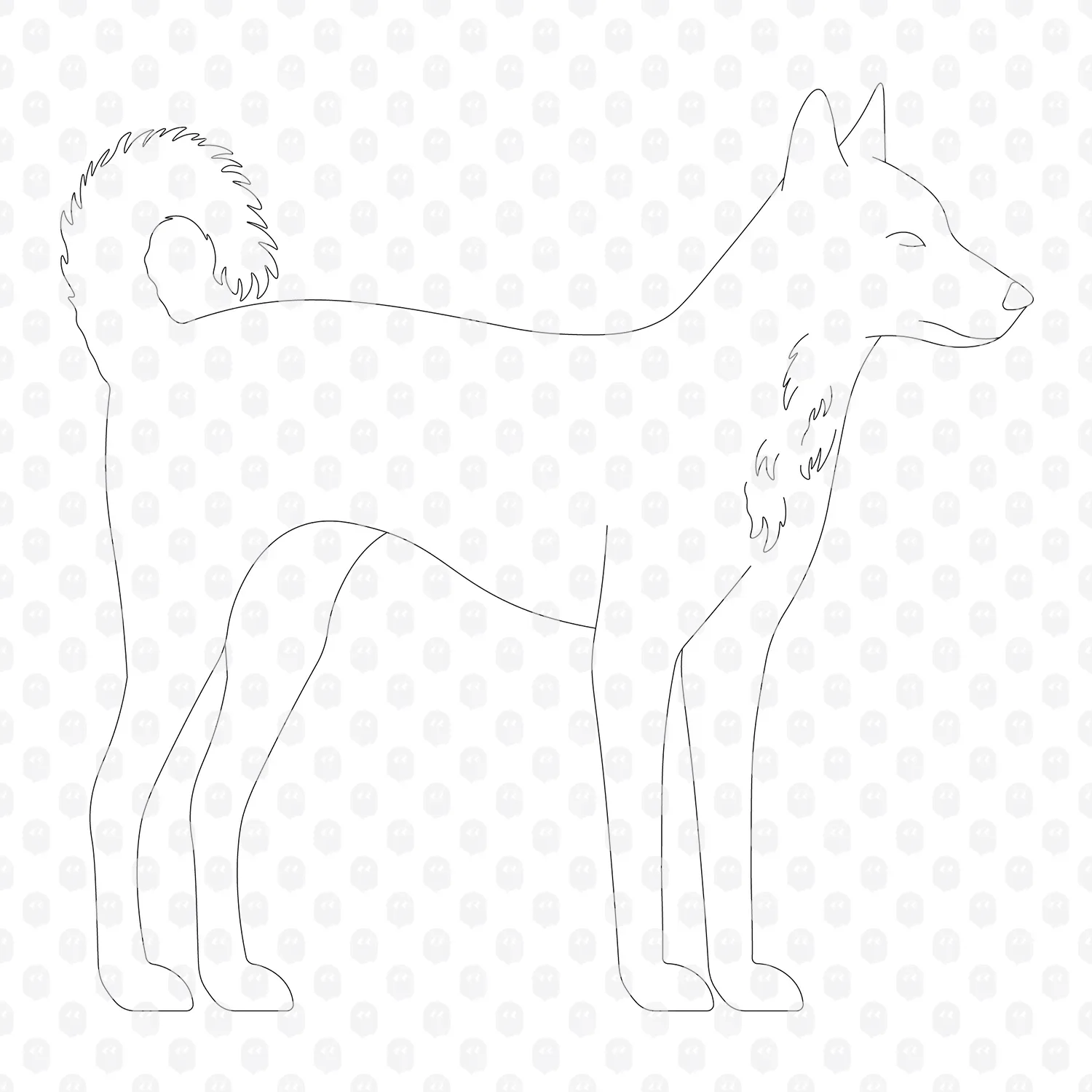 A Dog CAD Block Drawings | Archade