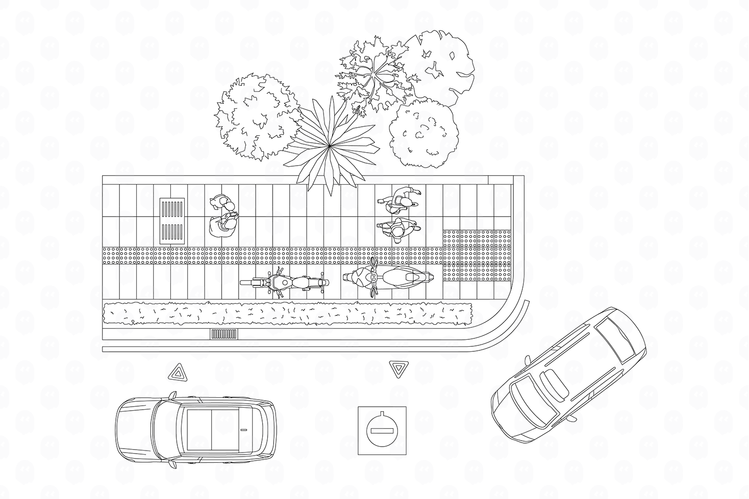 Architectural Cad Blocks Street