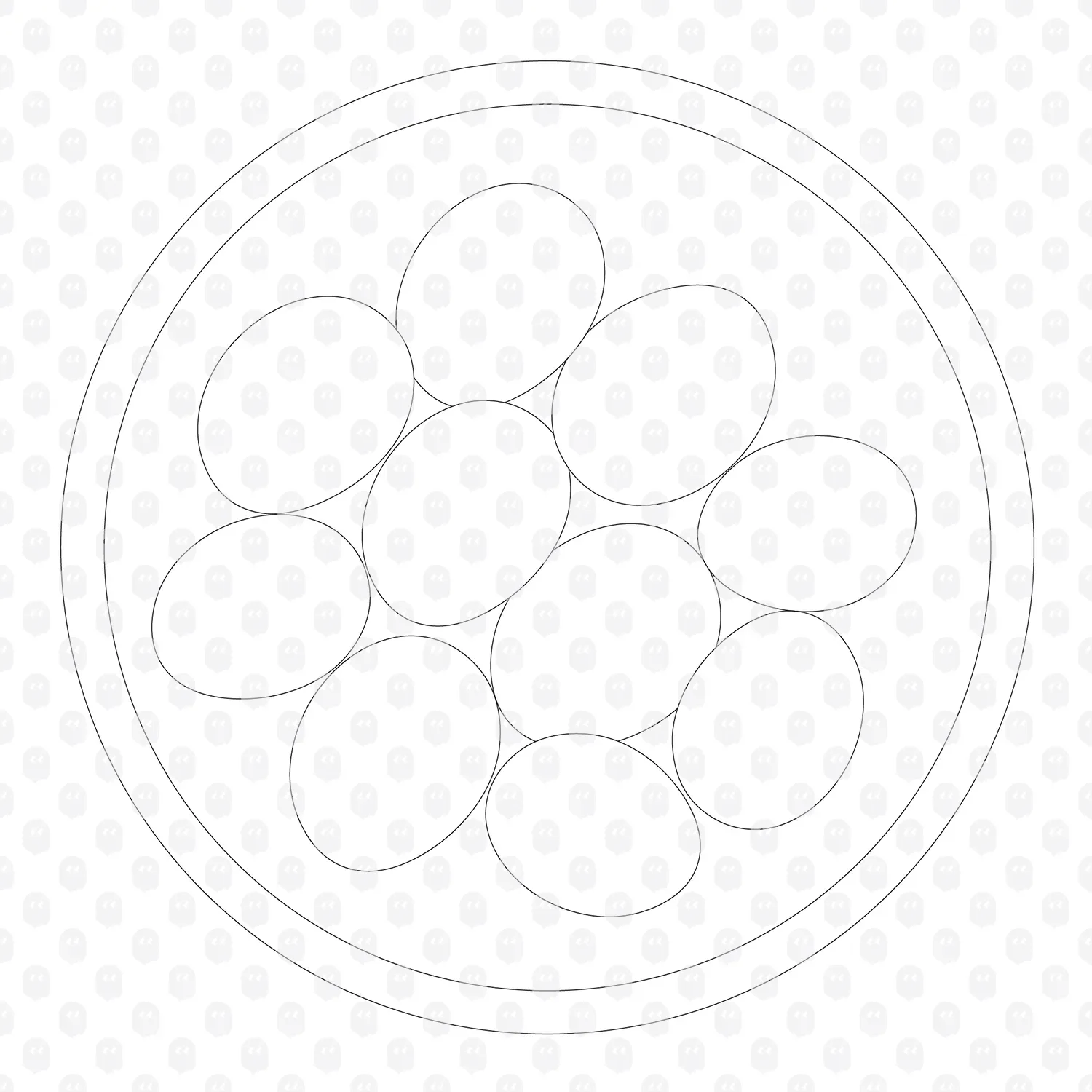 Pieces Of Bread In Basket CAD Block Drawings | Archade
