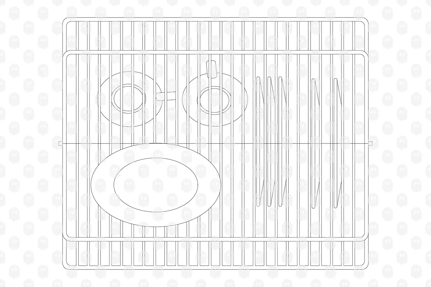 A Dish Rack CAD Block Drawings | Archade